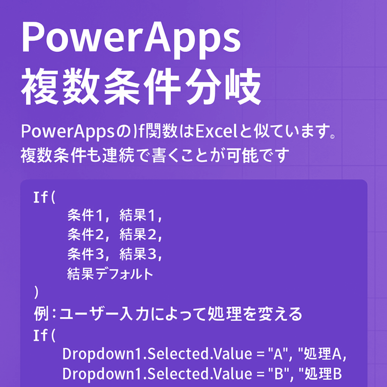 PowerAppsのIf関数を徹底解説した条件分岐の基本から複数条件やよくある活用例とエラーを防ぐポイントまでまとめた保存版記事 ...